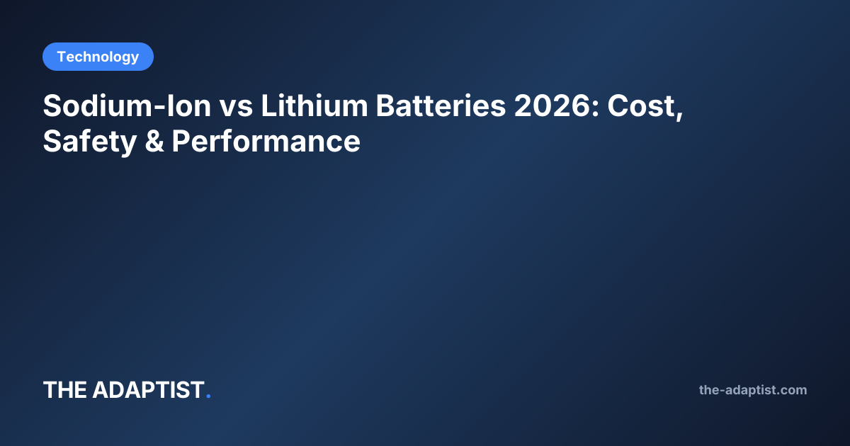 Sodium-Ion vs Lithium Batteries 2026: Cost, Safety & Performance | The ...